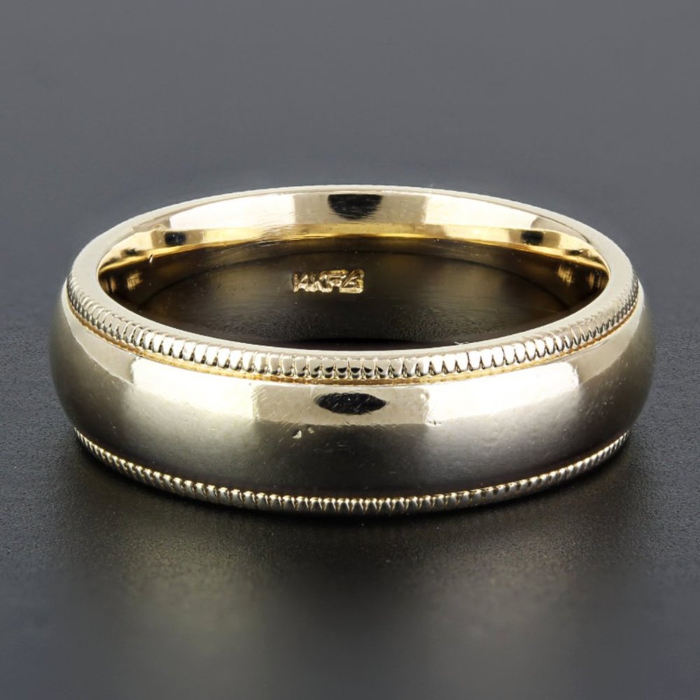 14k Gold Frederick Goldman Wedding Ring - Gem